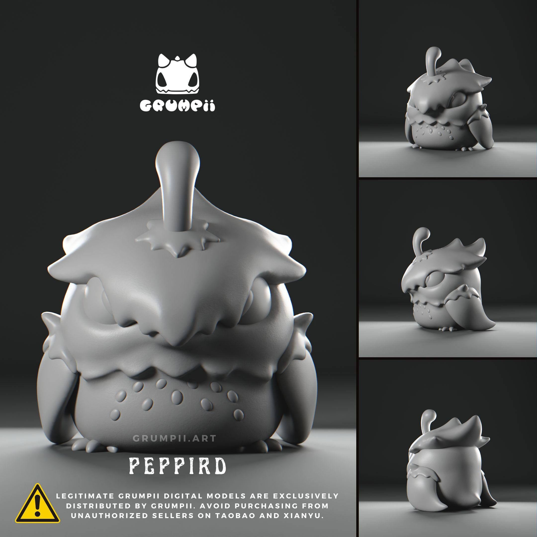 Peppird - A Very Spicy Bird | Grumpii | Chonki Boi Mini | Art Toy ...