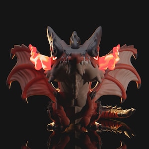 Fiery Dragon | Grumpii | Chonki Boi Mini | Art Toy | Chibi - Etsy