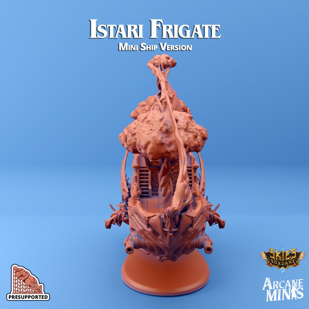 Ishtari Fridgate - Elven Airship - Mini Verison | Arcane Minis -skies ...