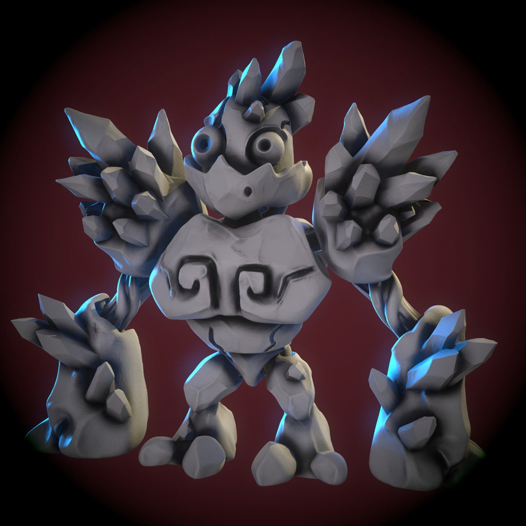 Crystal Golem Twisty Prints Articulated Toy Prop Cosplay Roleplaying ...