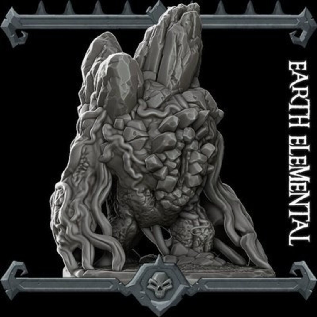 Earth Elemental (dnd, Dungeons and Dragons, Pathfinder, Dark Fantasy ...