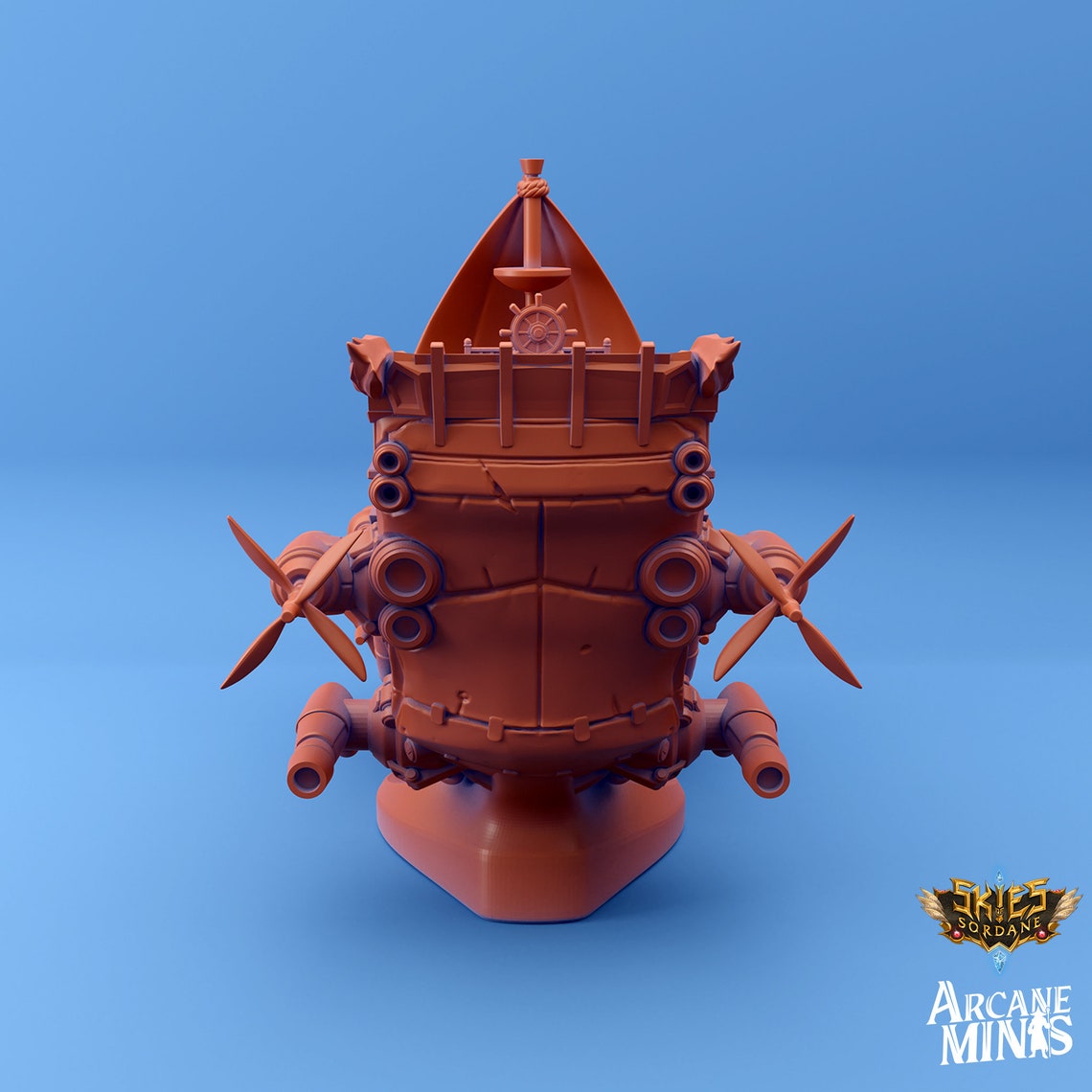 Kraken Frigate Mini Verison Arcane Minis Skies of - Etsy