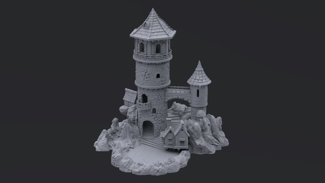Tower Keep Dice Tower | Pathfinder, Frostgrave, Mordheim, Forgotten ...