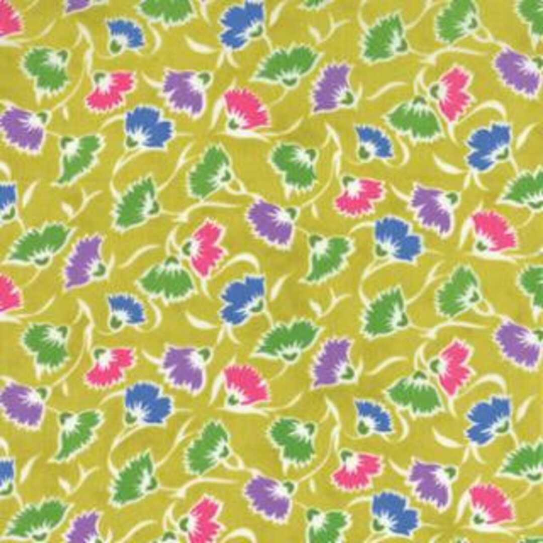 LOL Fabric Floral Green TLC AYK Green Ref M6093_22236_15 - Etsy