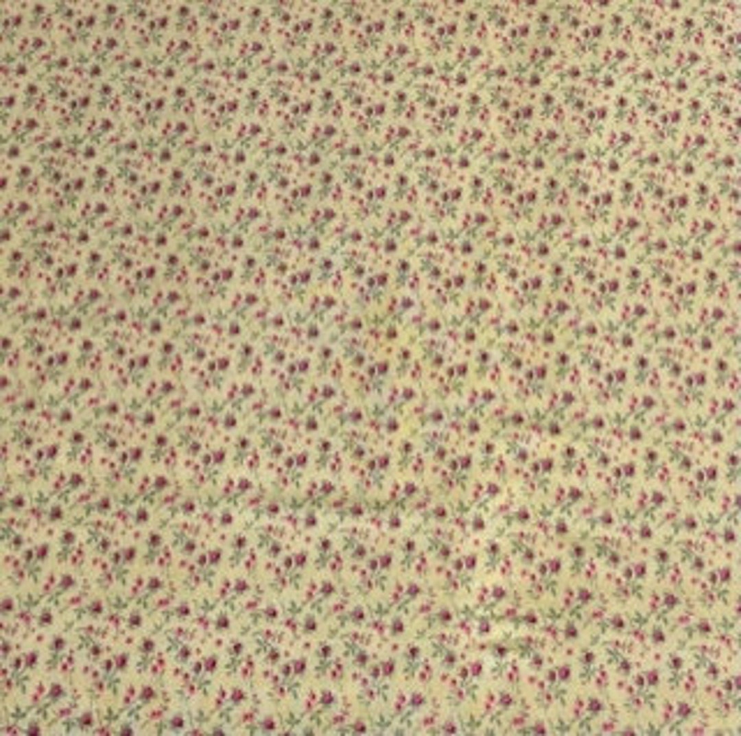Penelope Fabric Rose Vine Lemon LH11046 From Lakehouse Dry Goods lh1103 ...