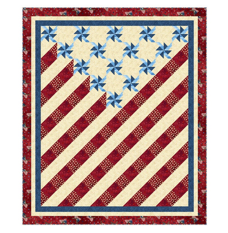 Home of the Brave Quilt Pattern Based on Stars and Stripes VIII ...