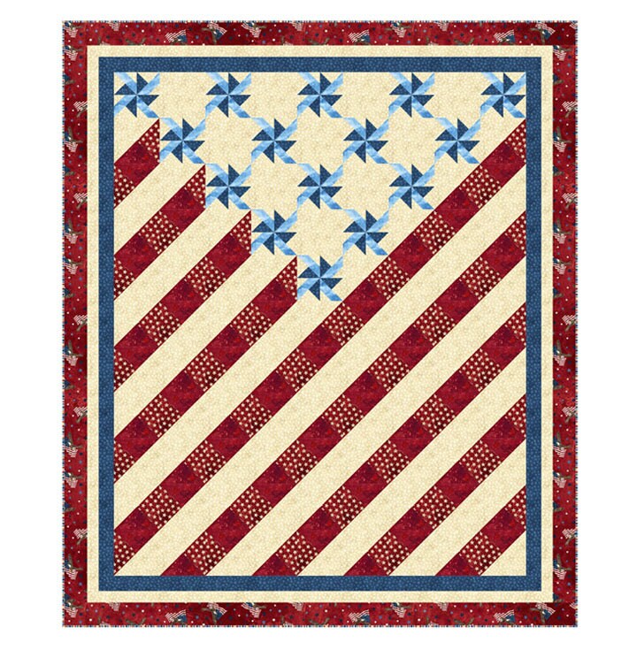 Home of the Brave Quilt Pattern Based on Stars and Stripes VIII ...