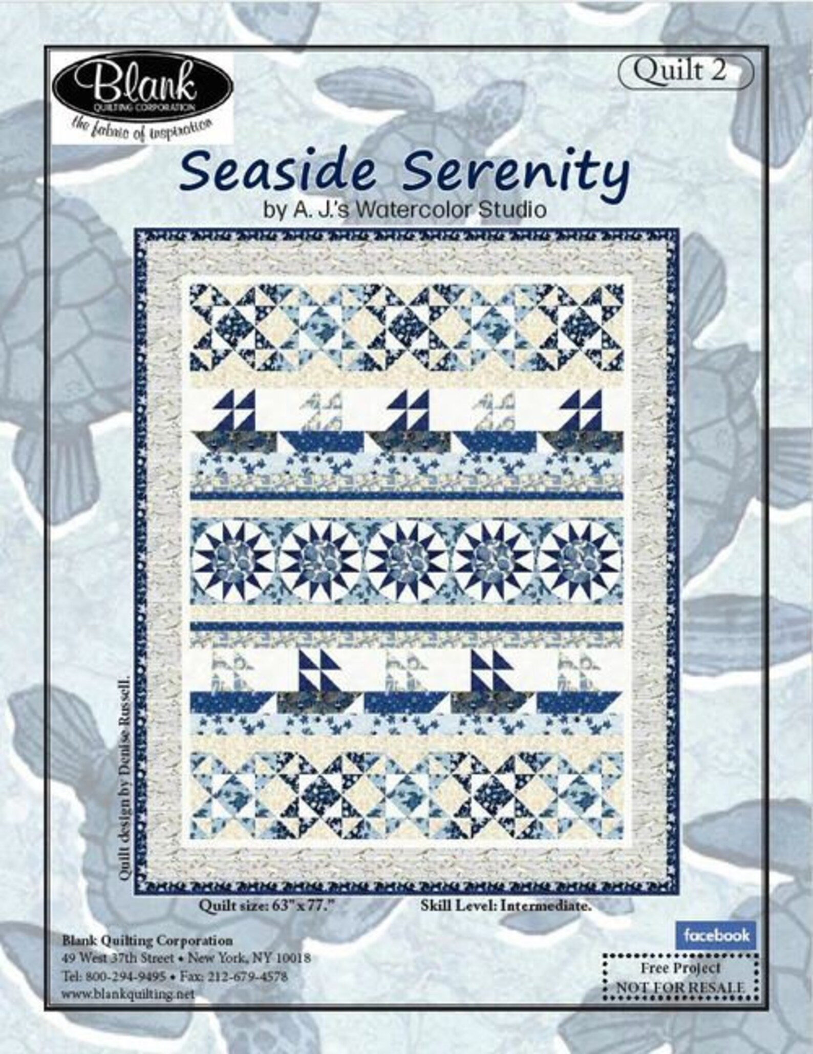 Seaside Serenity Fabric Sea Life Patch Ivory 2016-41 | Etsy