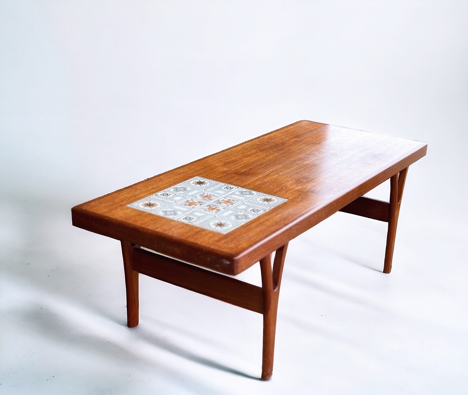 Midcentury Danish Coffee Table in Teak 1960s Trioh - Etsy