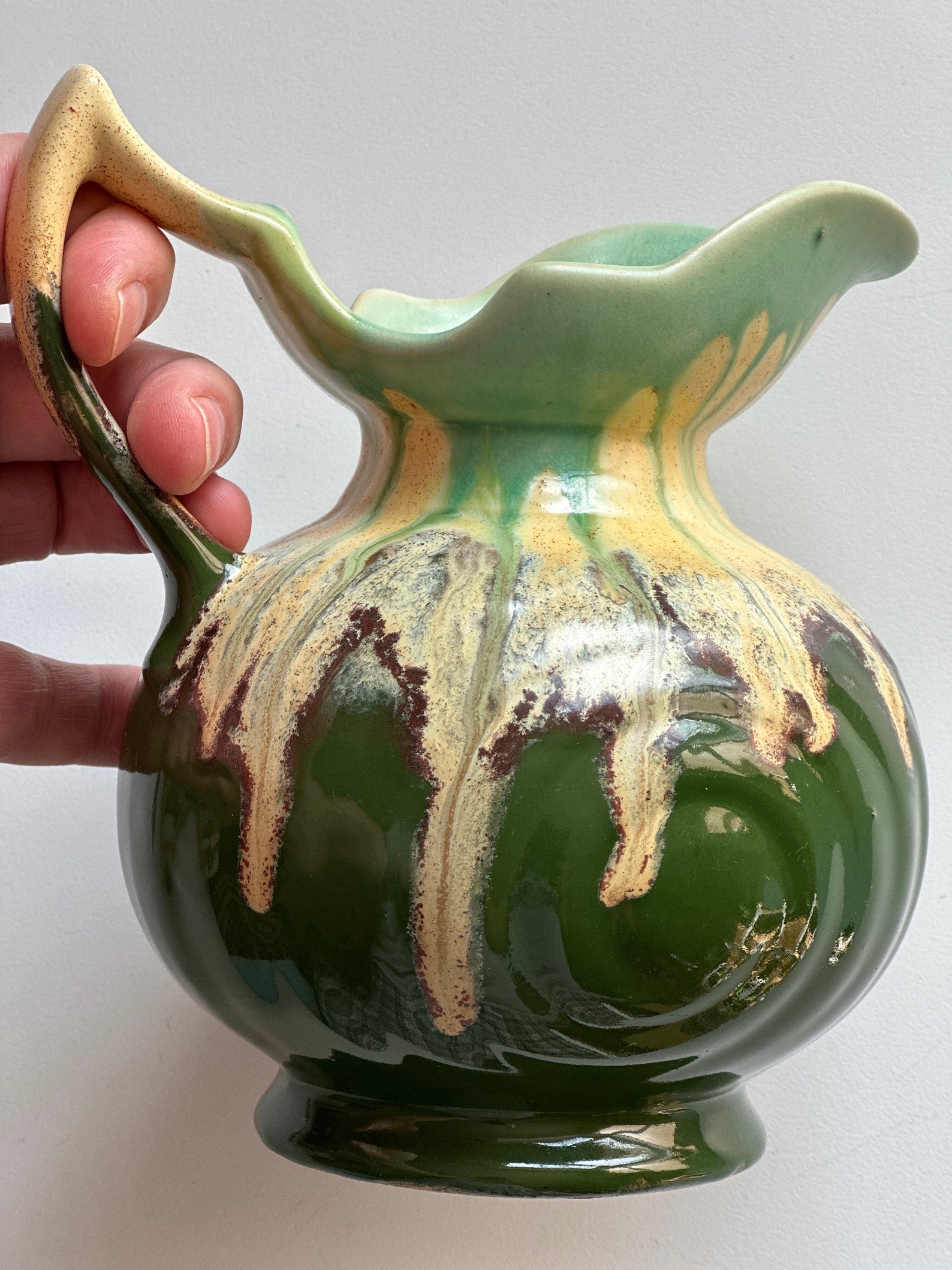Faïencerie De Thulin Art Deco Ceramic Vase / Thulin Small Pitcher ...