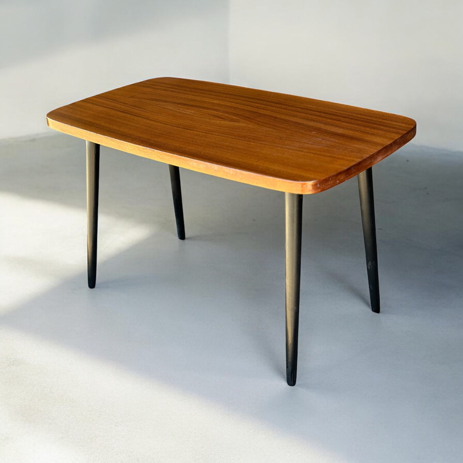 Midcentury Vintage Teak Walnut Small Table / Coffee Table/ Germany ...