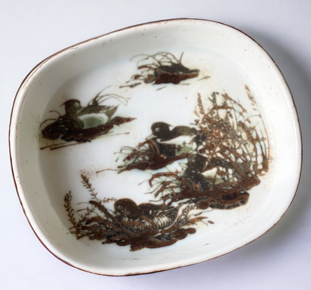 Nils Thorsson for Royal Copenhagen Dish Baca Earthenware With Tufted ...