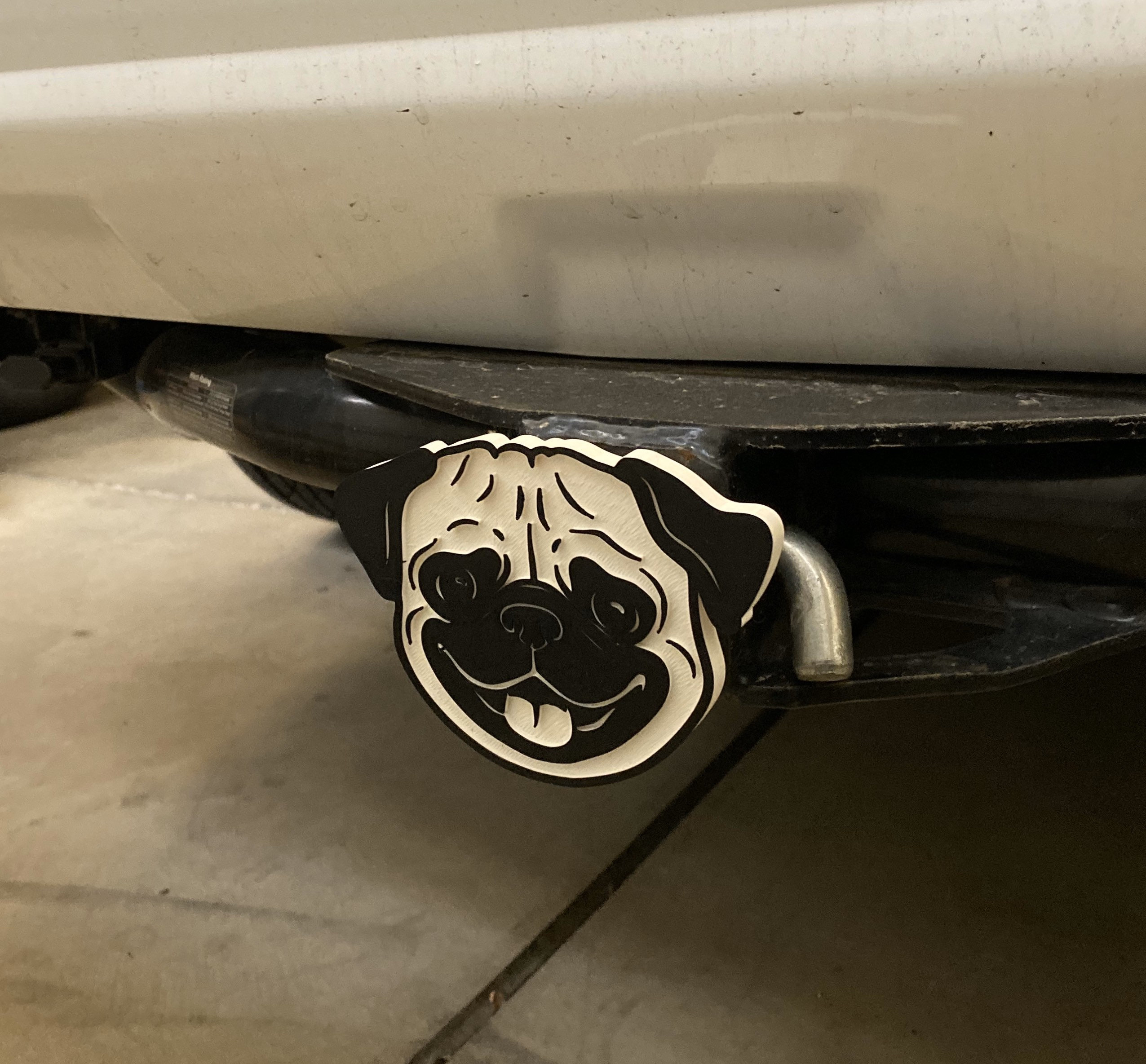 Pug Hitch Cover-free Shipping Choose Your Colors | Etsy