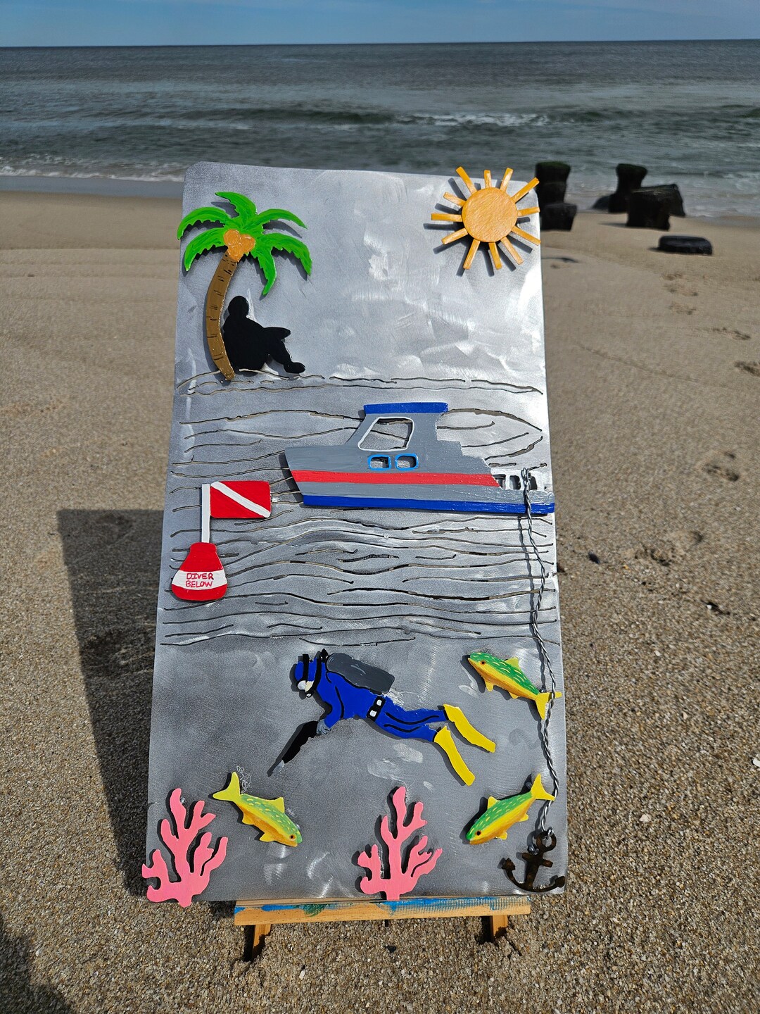 Scuba Diving Wall Hanging, Spearfishing Art - Etsy