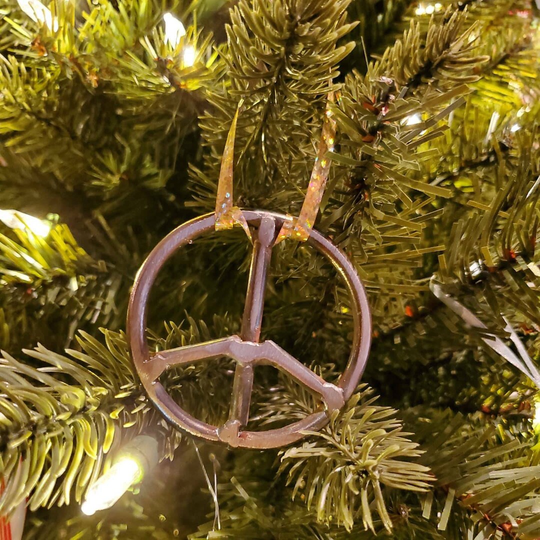 Metal Peace Sign, Small Metal Peace Sign, Peace Sing Ornament - Etsy