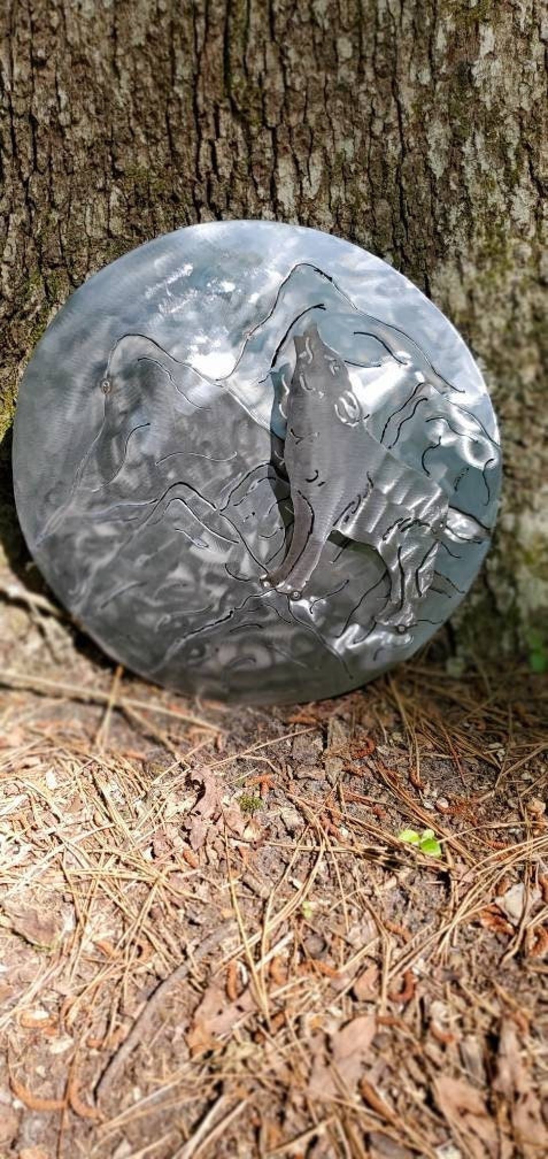 Metal Wolf, Howling Wolf Wall Hanging, Wolf Gift, Mountain Wall Hanging ...