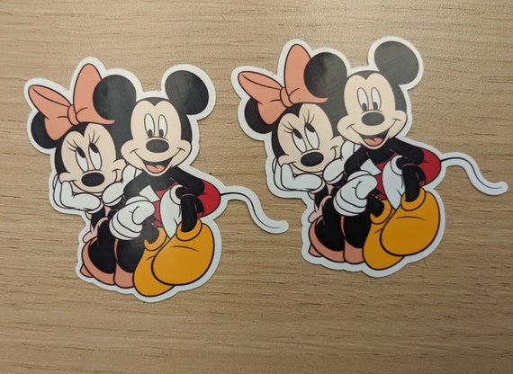 Mickey and Minnie Stickers Mickey Waterproof Stickers - Etsy