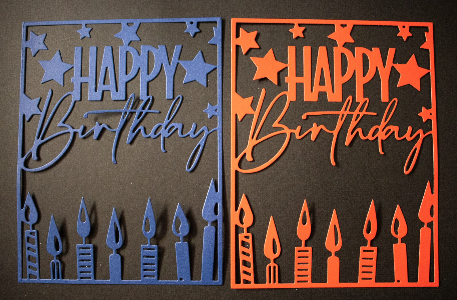 Happy Birthday Card Front Die Cuts | Background Die Cuts ...
