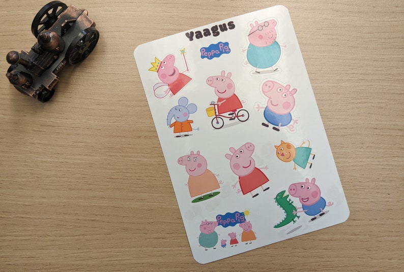 Peppa Pig Waterproof Sticker Sheet | Kids Stickers - Etsy Australia