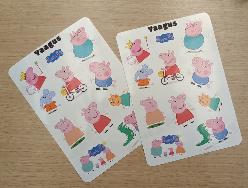 Peppa Pig Stickers | Peppa Pig Sticker Sheet | Kids Stickers | Sticker ...