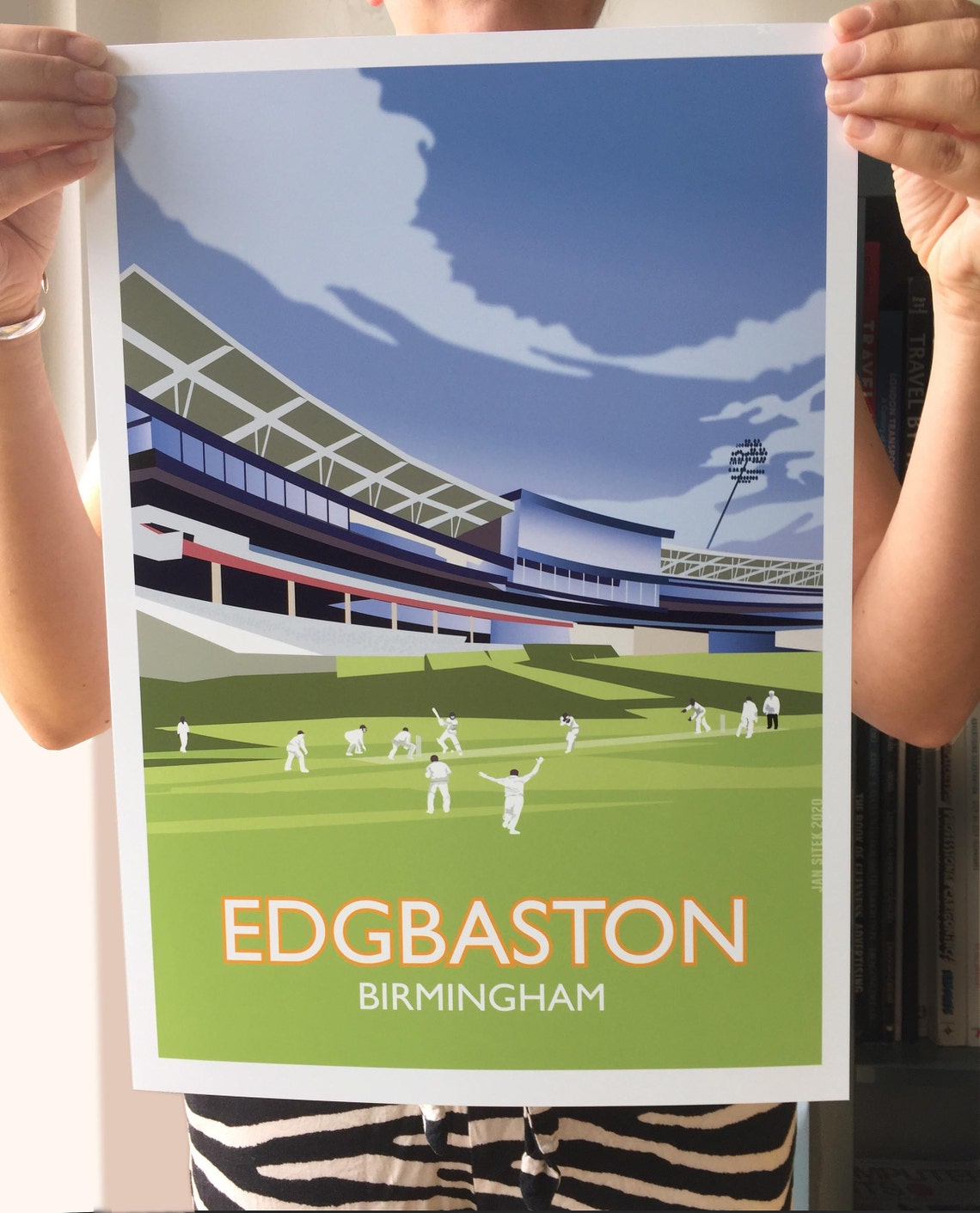 Edgbaston Cricket Ground Poster Art Print, Illustration, Digital Print ...