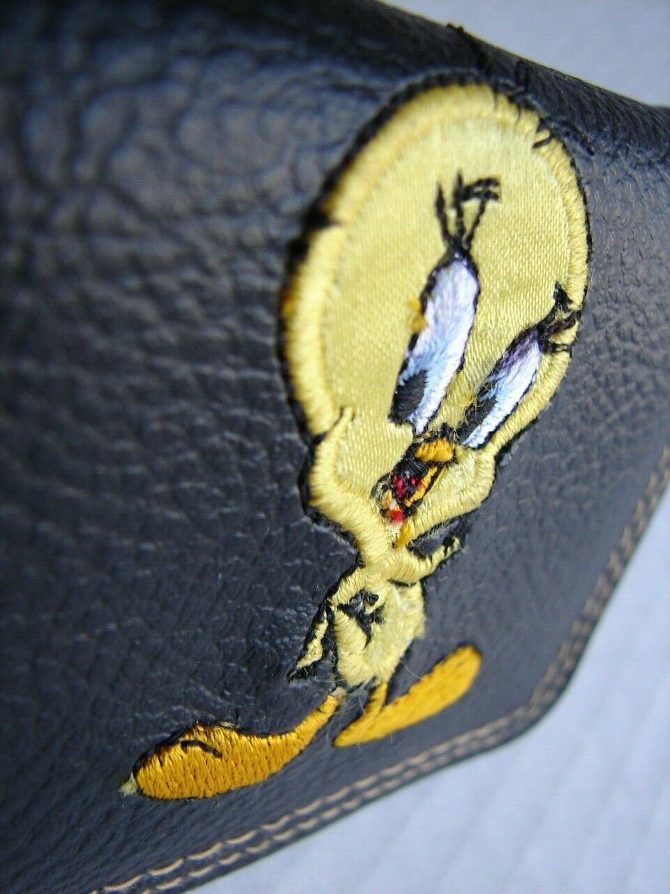 Vintage 1999 Looney Tunes Trifold Wallet Tweety Bird Black Mint With ...