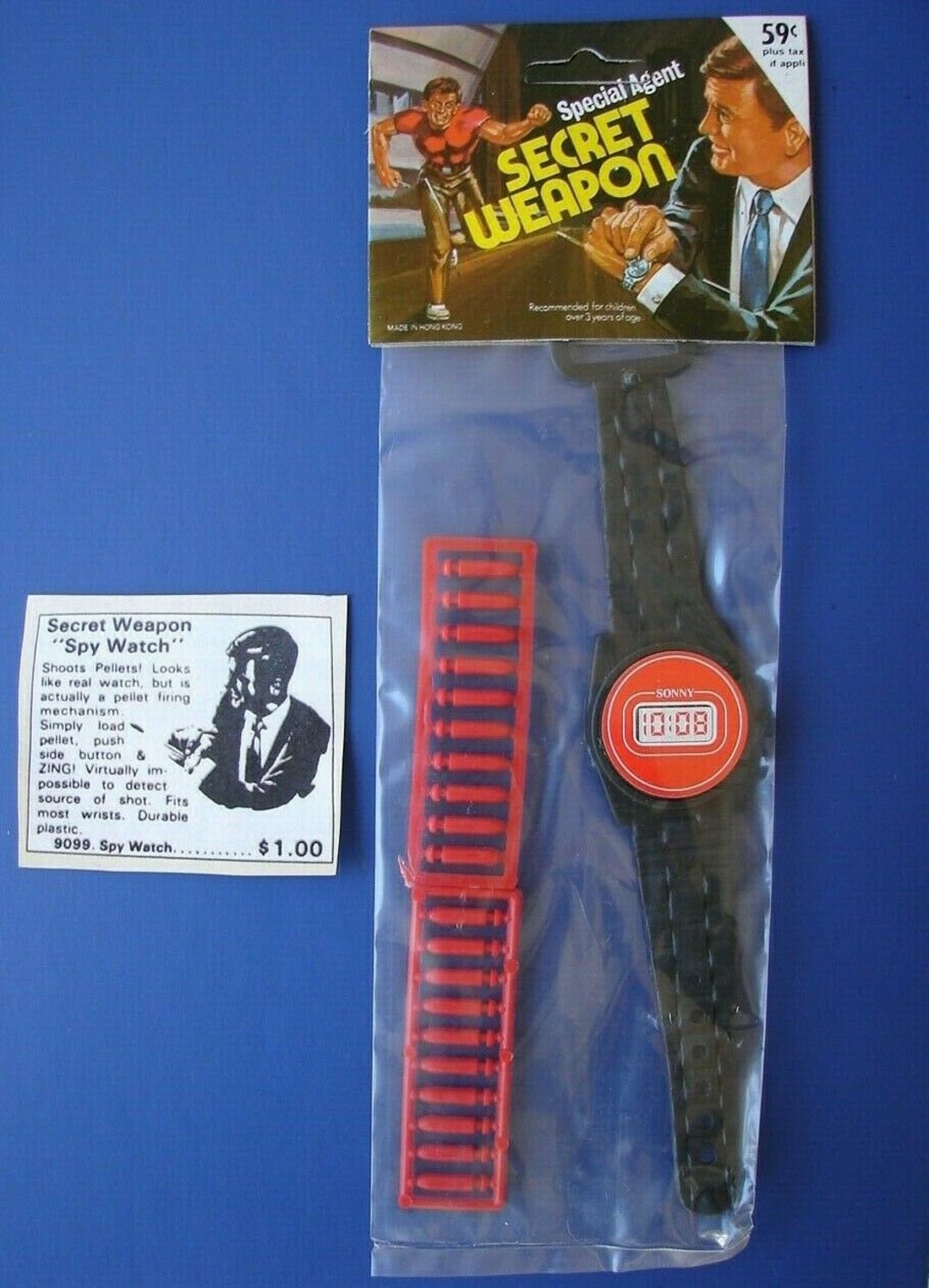 1970's Comic Book Mail Order Special Secret Agent Toy Watch Shoots ...