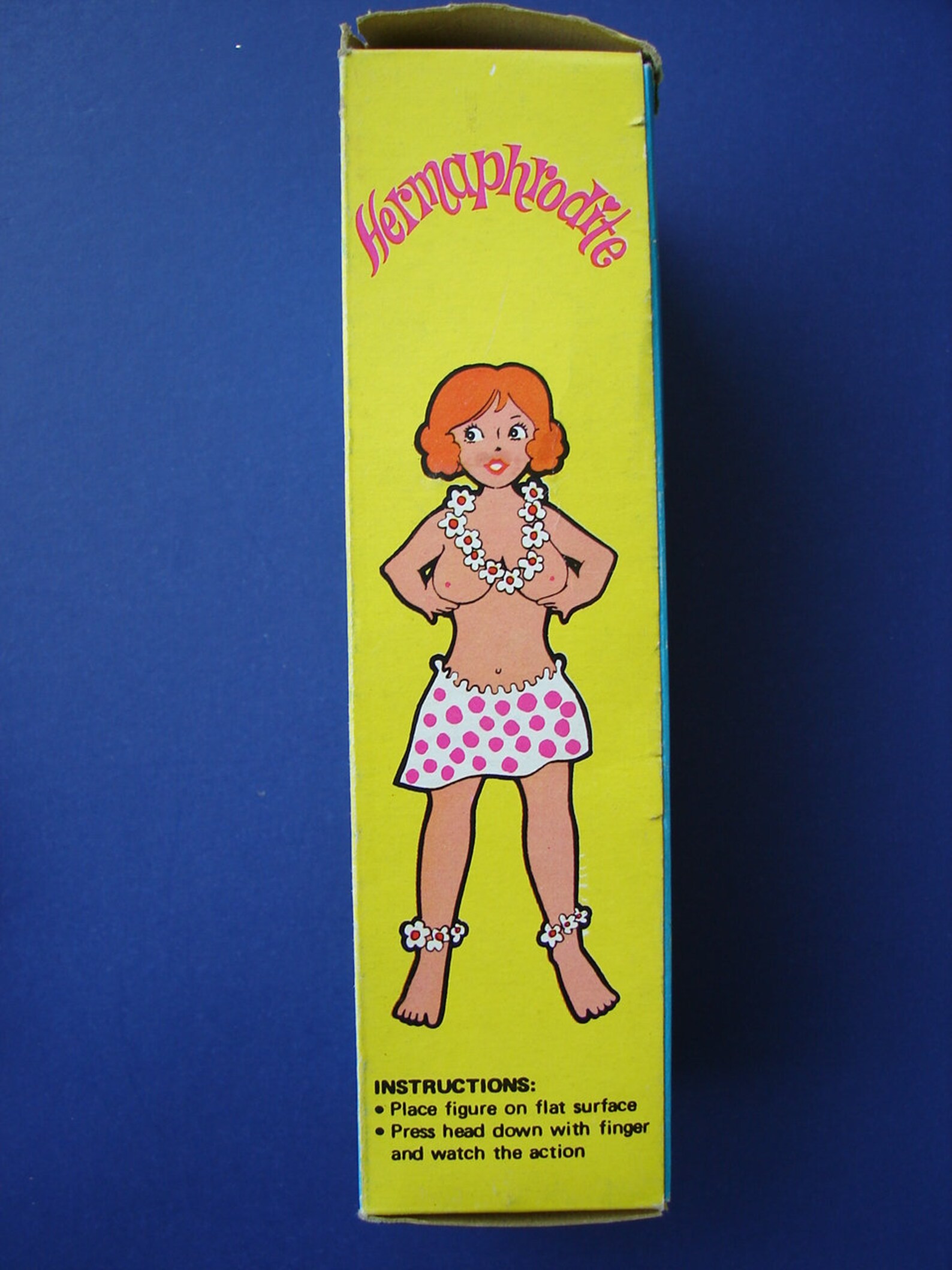 1970 Rare Hermaphrodite Adult Risque Novelty Toy Gag W Raising Penis