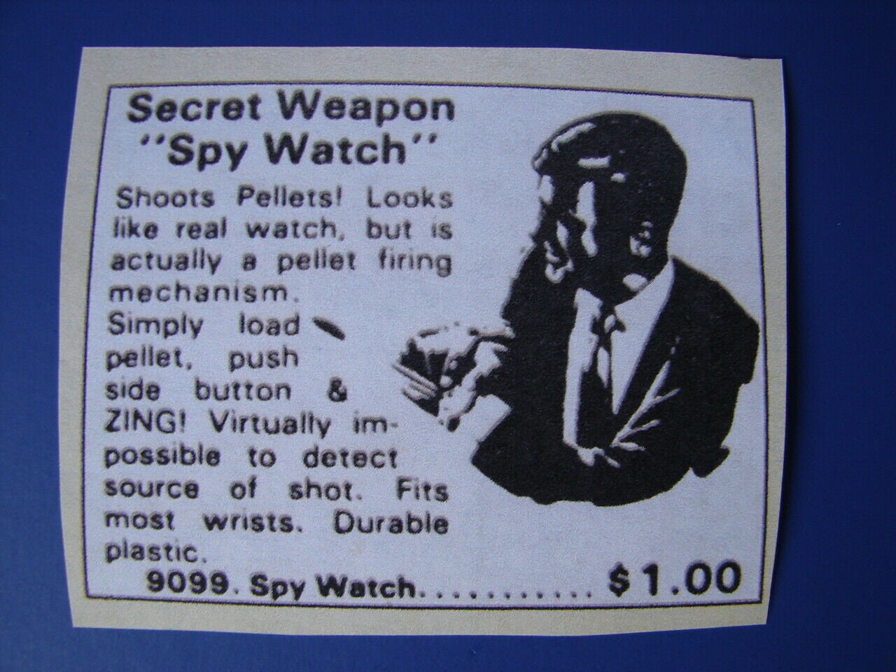 1970's Comic Book Mail Order Special Secret Agent Toy Watch Shoots ...
