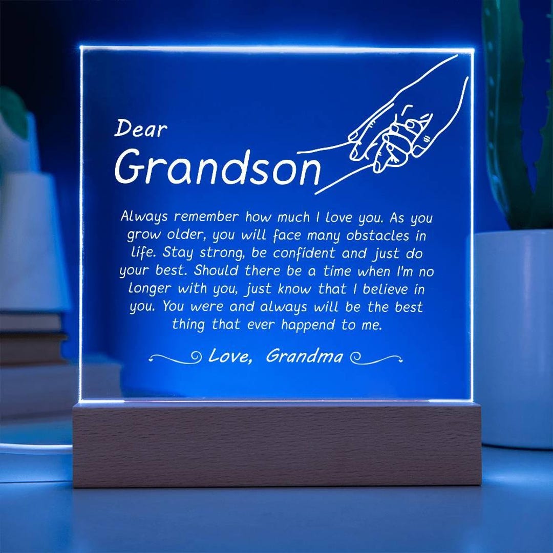 Grandson Gift, to My Grandson Christmas Gift, Grandson Keepsake ...