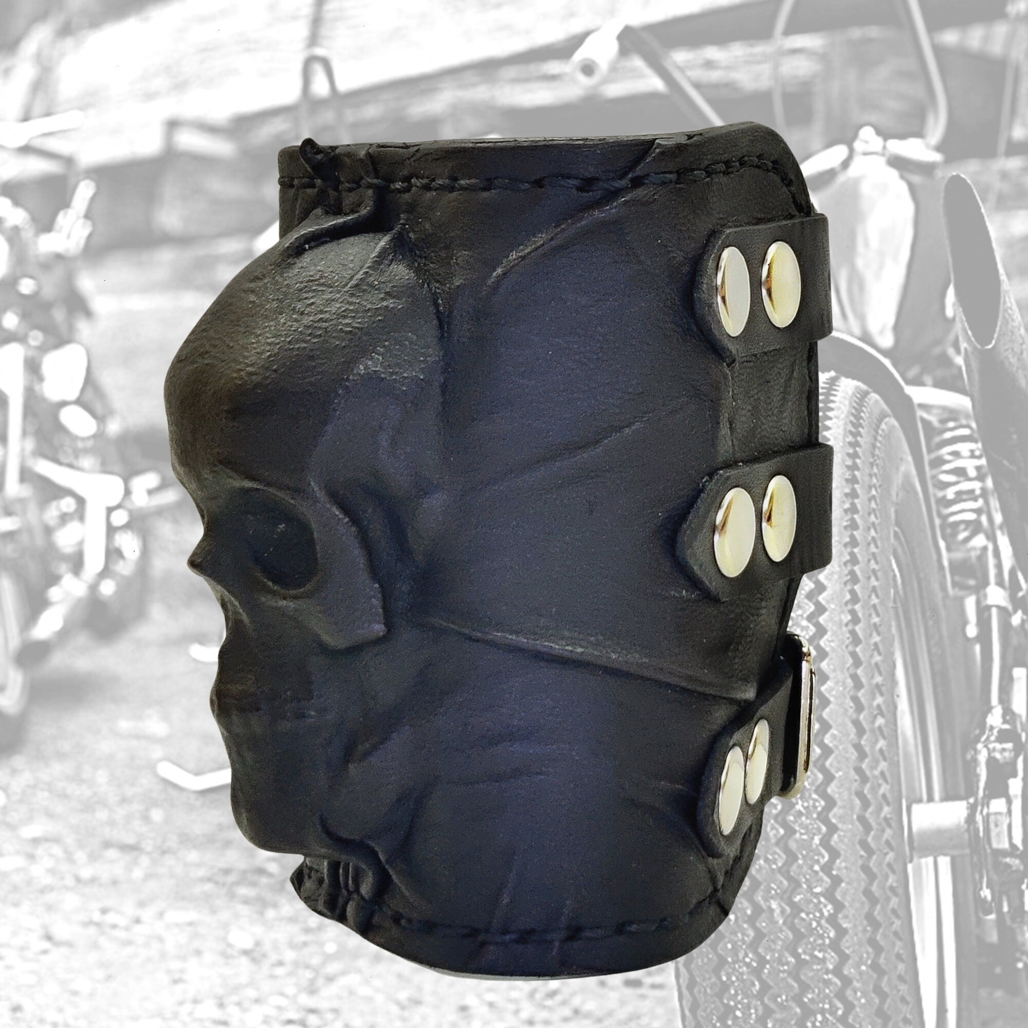 Made to Order-handcrafted Genuine Vegetal Leather Black Color Embossed ...
