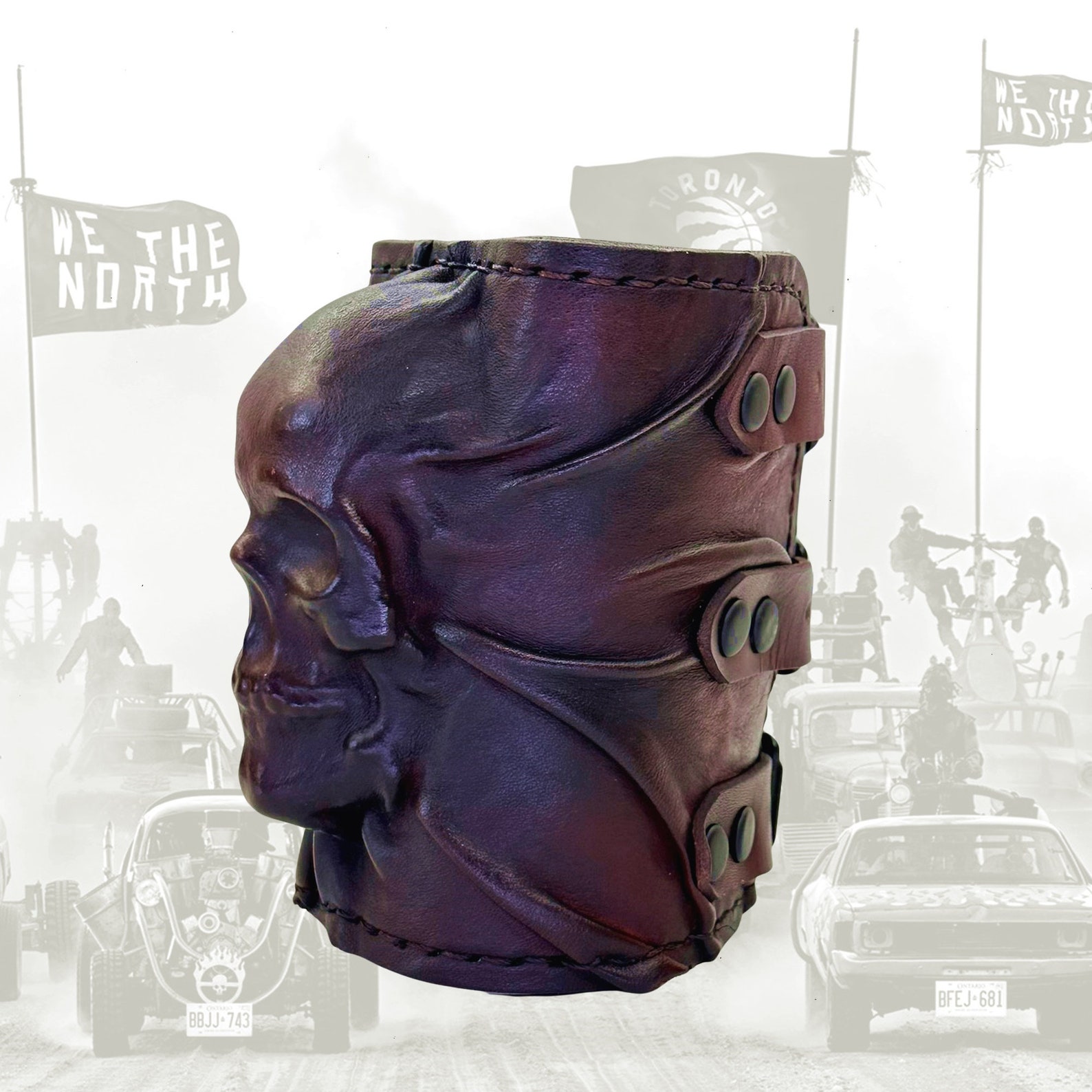 Made to Order-handcrafted Genuine Dark Maroon Vegetal Leather Embossed ...