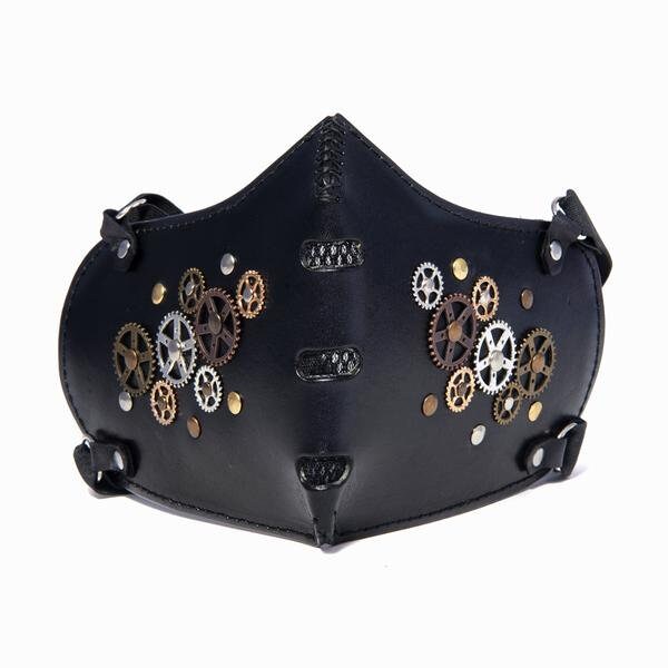 Steampunk Leather Biker Mask - Etsy