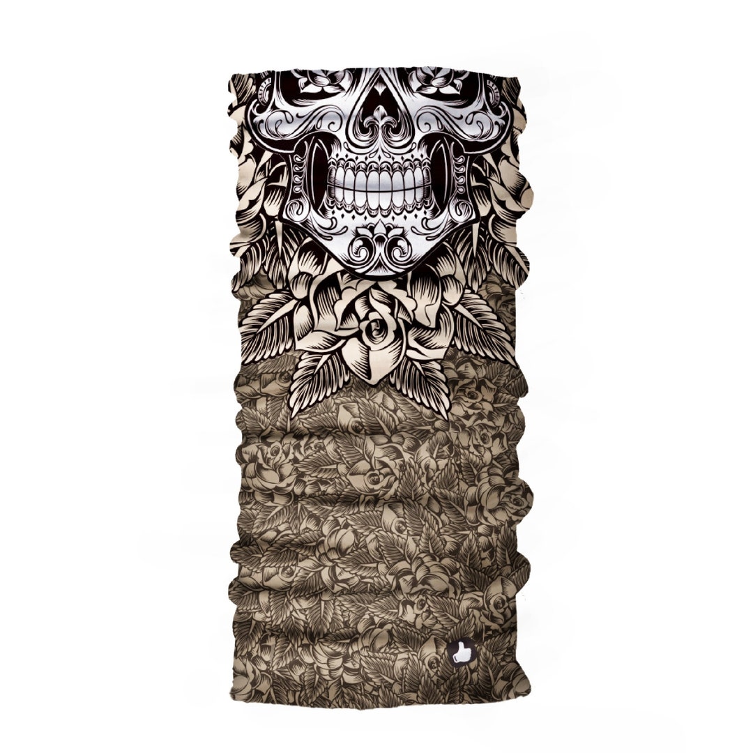 Neck Gaiter-face Mask-head Scarves-headband-floral Skull Mask Design ...