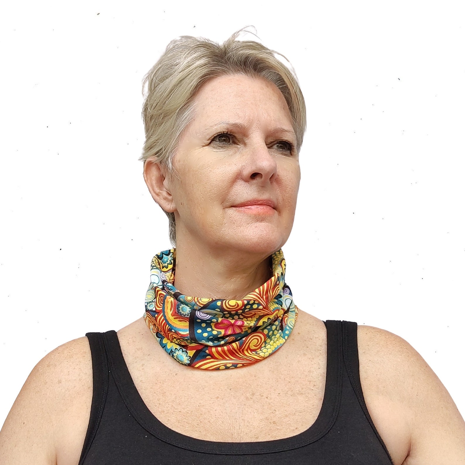 Neck Gaiter-face Mask-head Scarves-headband-gargath Colorful Bandana ...