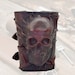 MADE TO Order-handcrafted Genuine Leather Maroon Skull Design Cuff ...