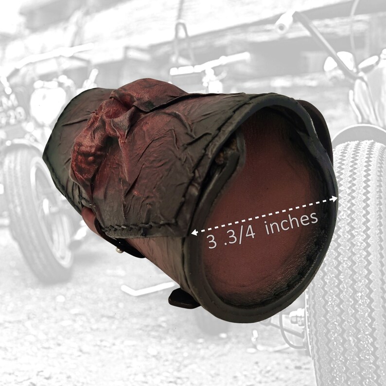 Made to Order-handcrafted Genuine Rustic Maroon Leather Front - Etsy