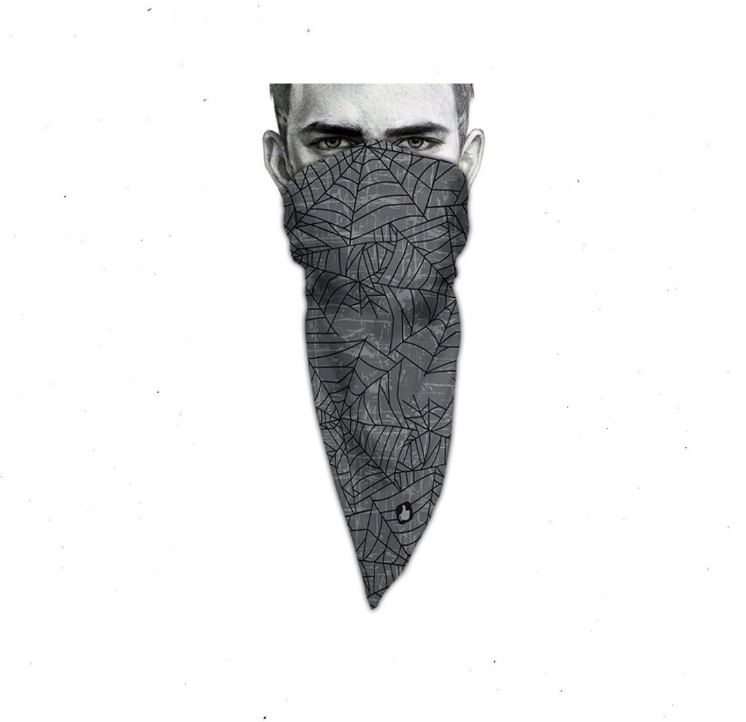 Unique Neck Gaiter - Triangle Face Mask - Web - White Face Mask ...