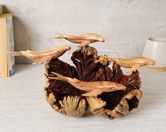 Humpback Whale Sculpture Family Sea Life Exotic Statue | Etsy