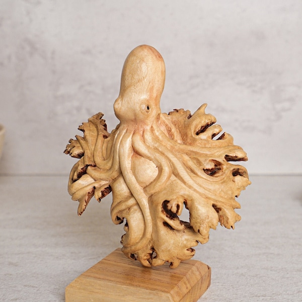 Wooden Octopus - Etsy