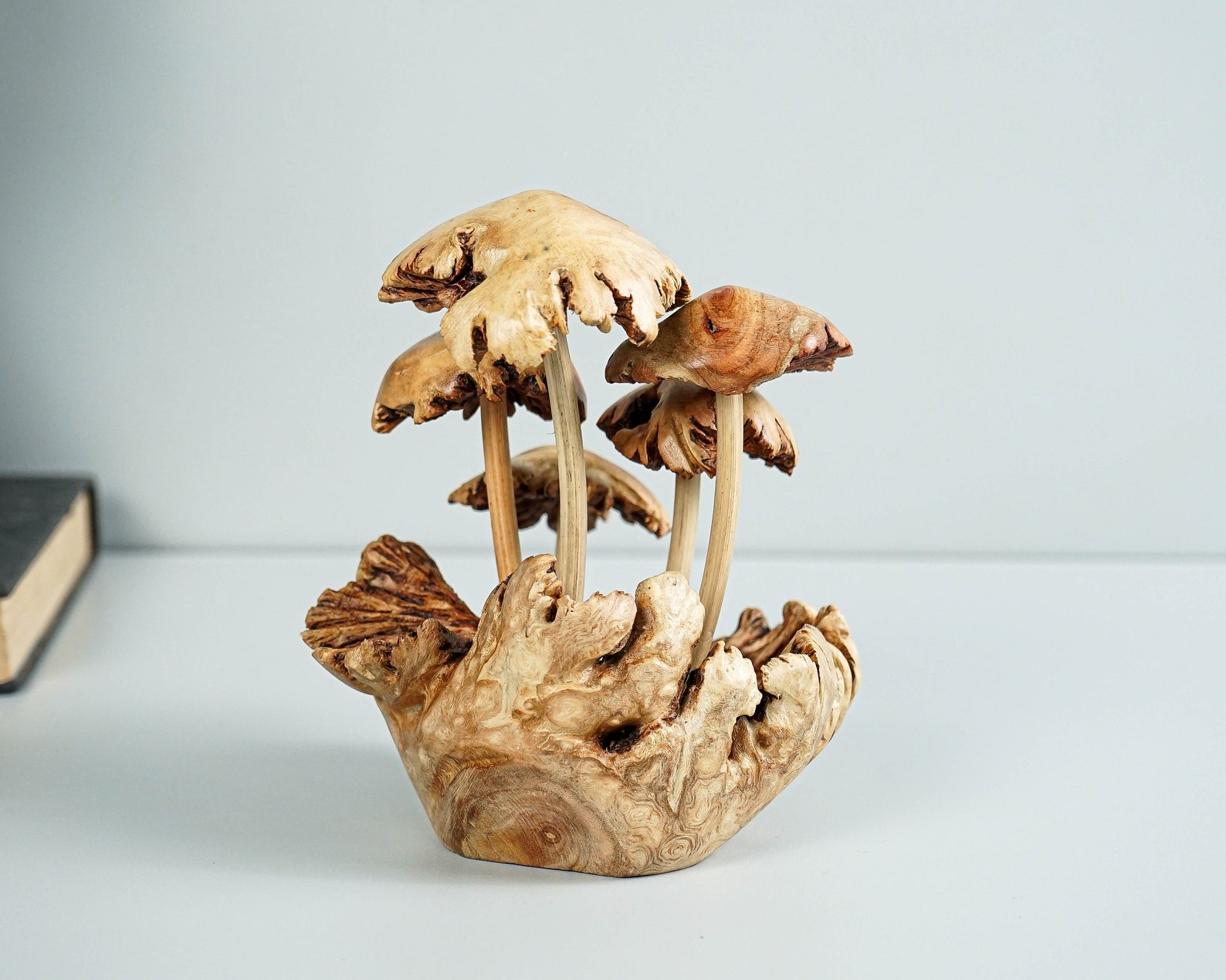 Wooden Mushroom Statue Unique Shape Forest Mushroom - Etsy