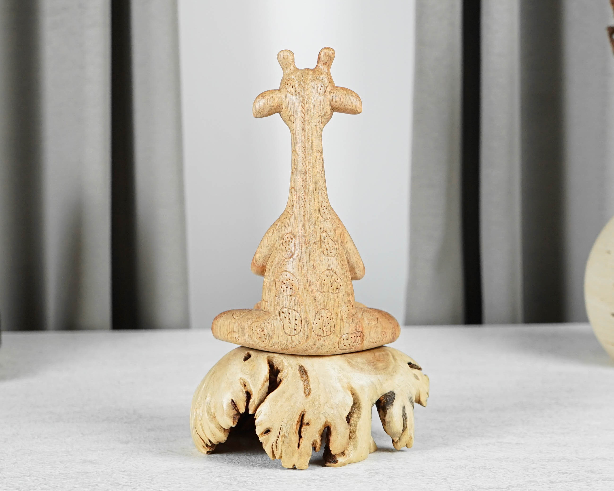 Meditating Giraffe Sculpture, Yoga Pose, Art, Namaste, Animal Statue ...