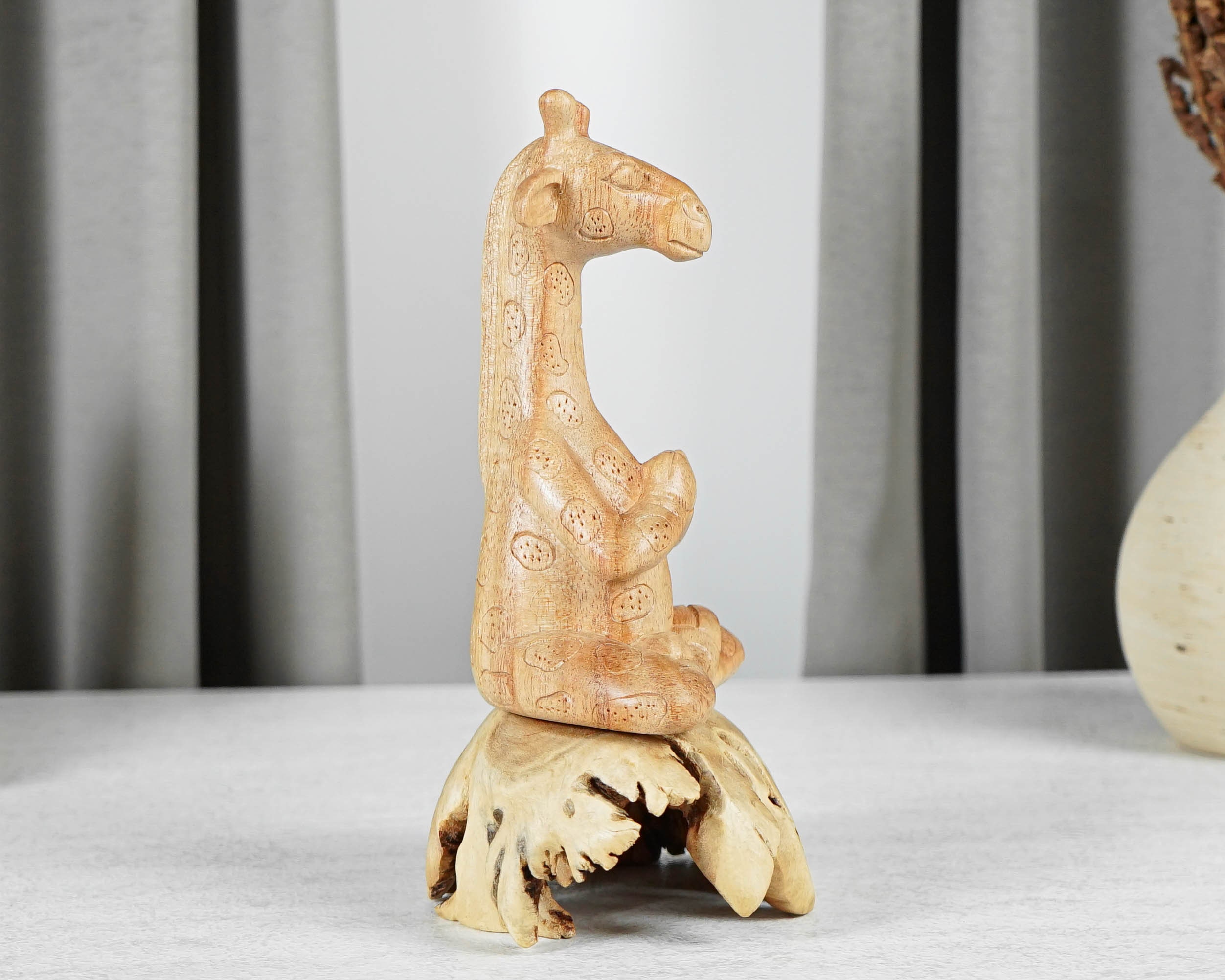 Meditating Giraffe Sculpture Yoga Pose Art Namaste Animal - Etsy Australia