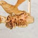 Hanging Canary Figurine, Wood Carving, Statue, Couple, Handmade, Bird ...