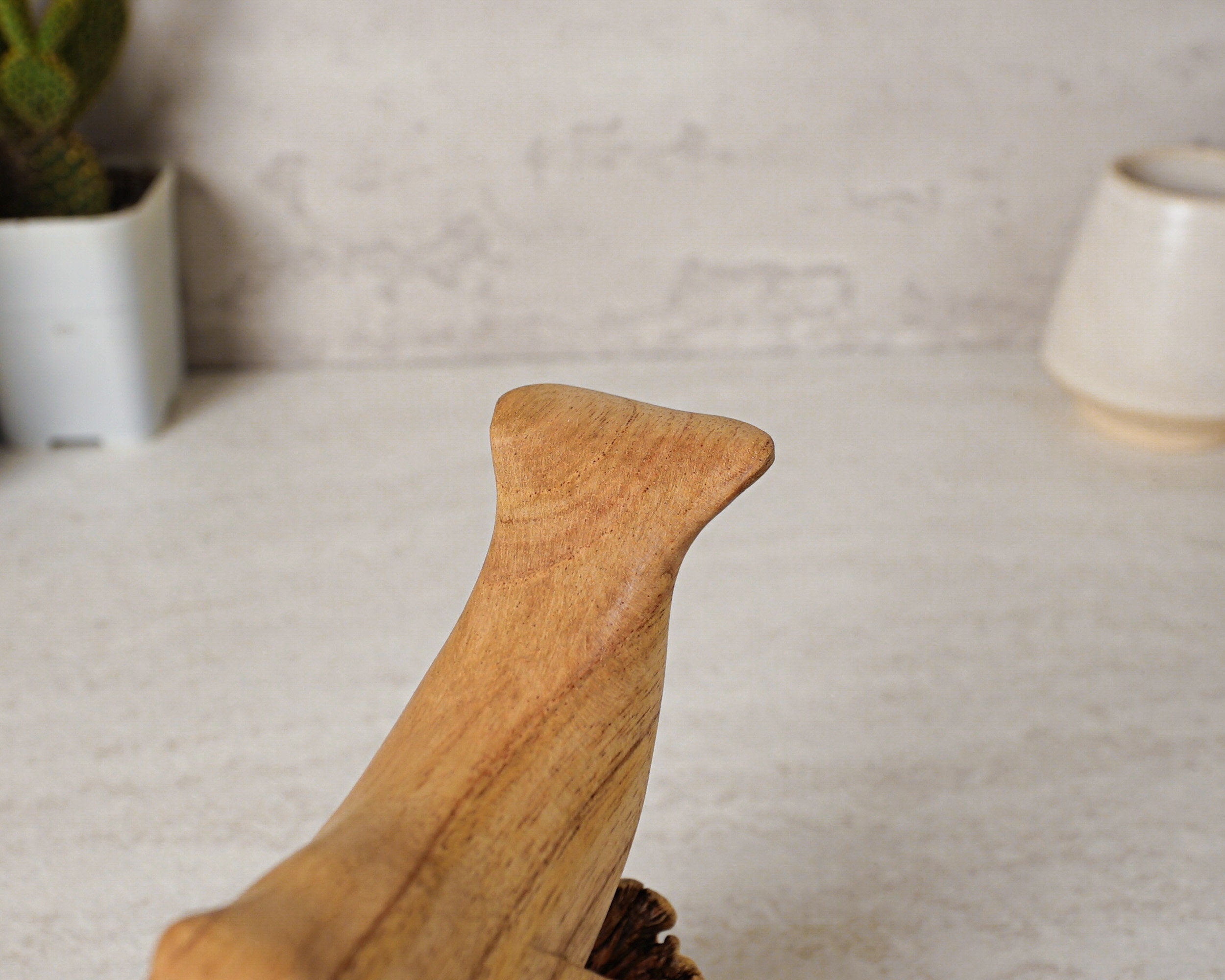 Wooden Manatee Sculpture Hand Carved Wood Carving Ocean | Etsy