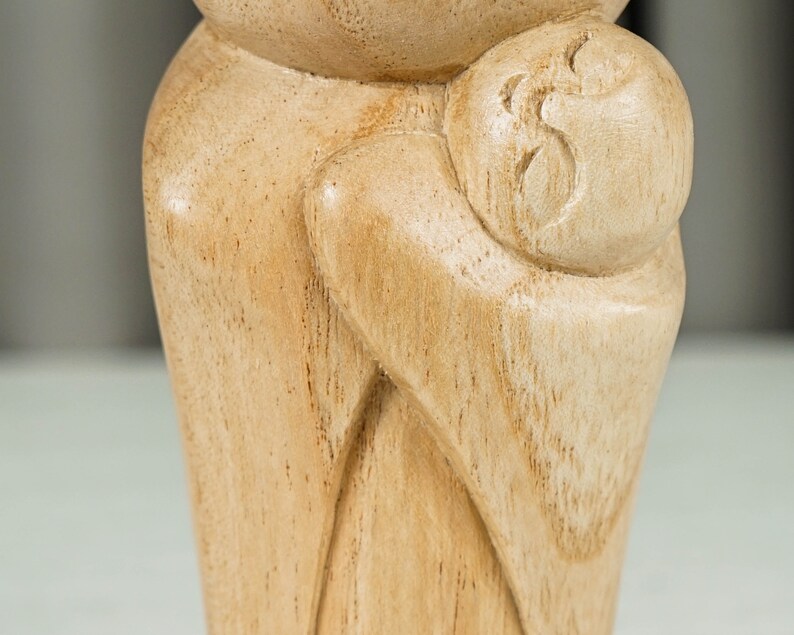 Mother and Baby Jizo Statue Japanese Buddha Wood Figurine - Etsy