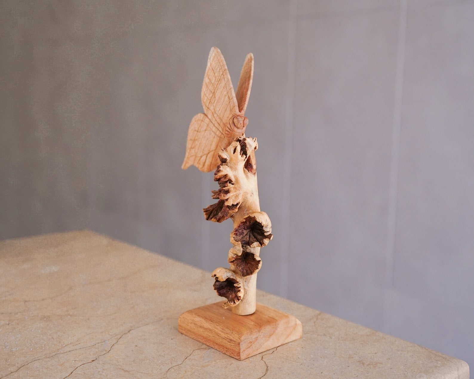 Wooden Butterfly Figurine Personalized Sculpture Hand | Etsy