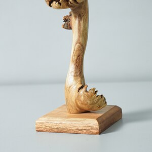 Wooden Fying Fish Sculpture, Flying Cod Statue, Art, Wood Carving ...