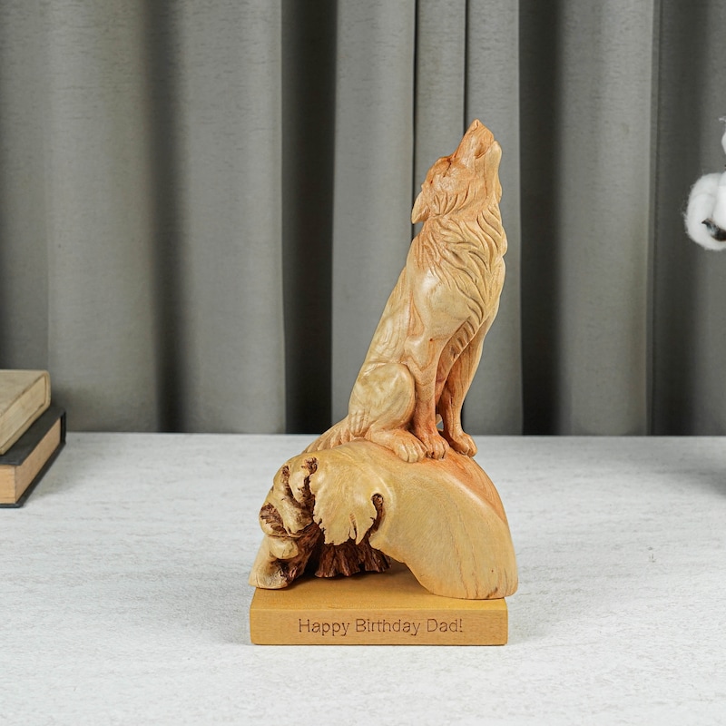 Wolf Sculpture - Etsy
