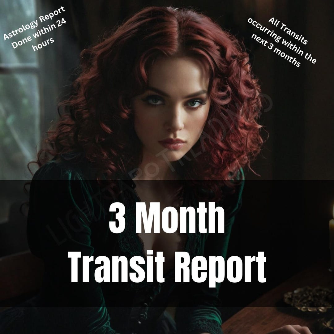 3 Month Astrology Transit Report: Short Term Personalized Astrology ...